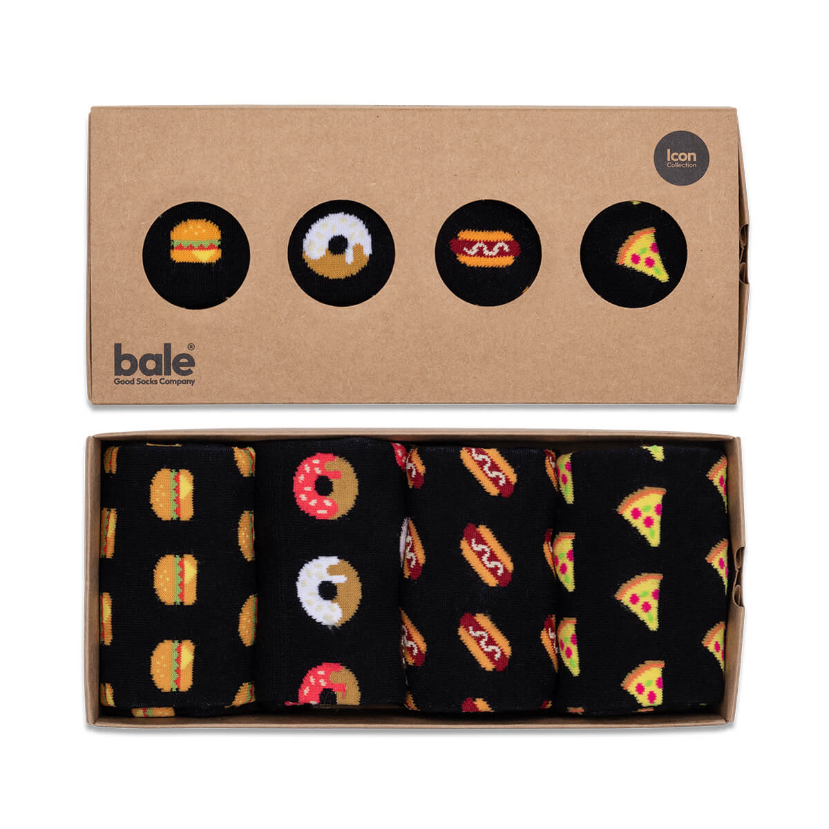 Bale® 4er-Box Herrensocken "Soul Food" – Sockstock®