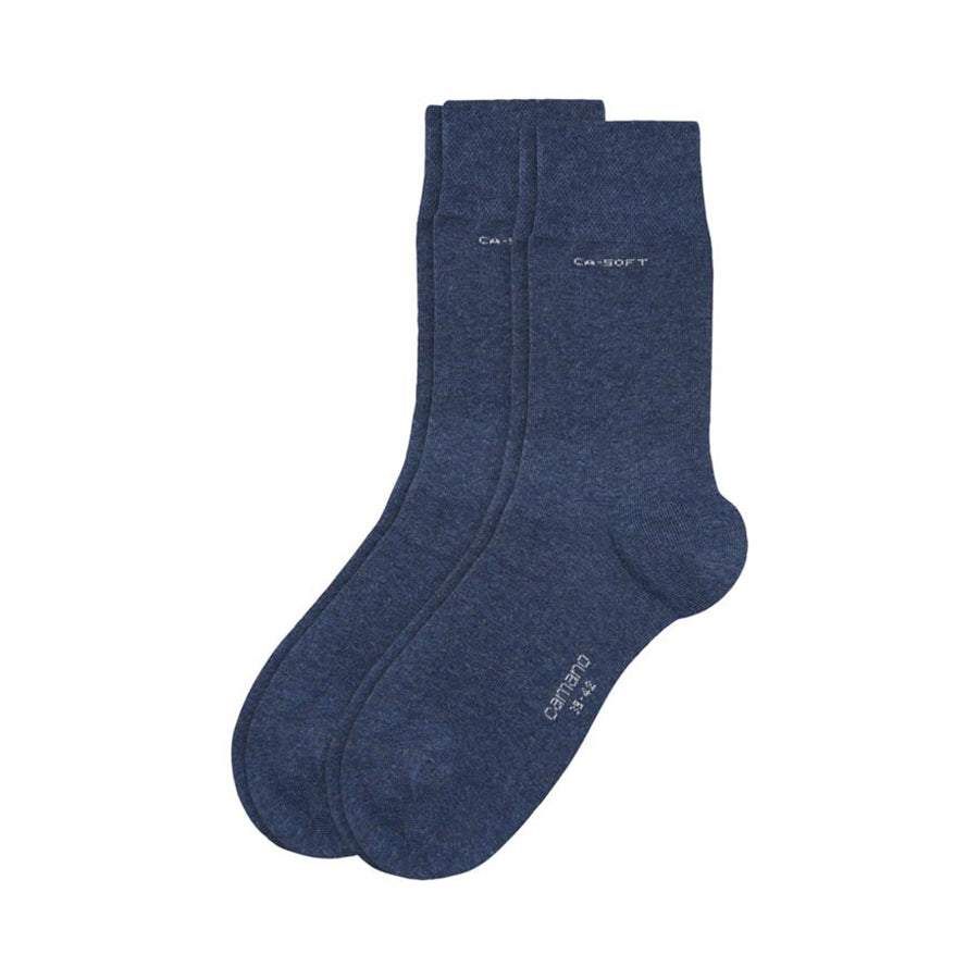 Camano® 2-pack comfort socks denim blue – Sockstock®